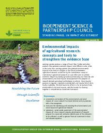 Environmental Impacts of Agricultural Research: Concepts and tools to ...