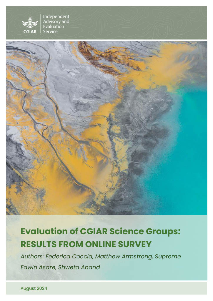 Evaluation of CGIAR Science Groups: RESULTS FROM ONLINE SURVEY | IAES | CGIAR Independent ...