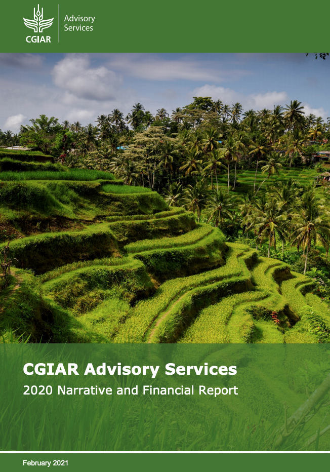 CGIAR Advisory Services: 2020 Narrative and Financial Report | IAES ...