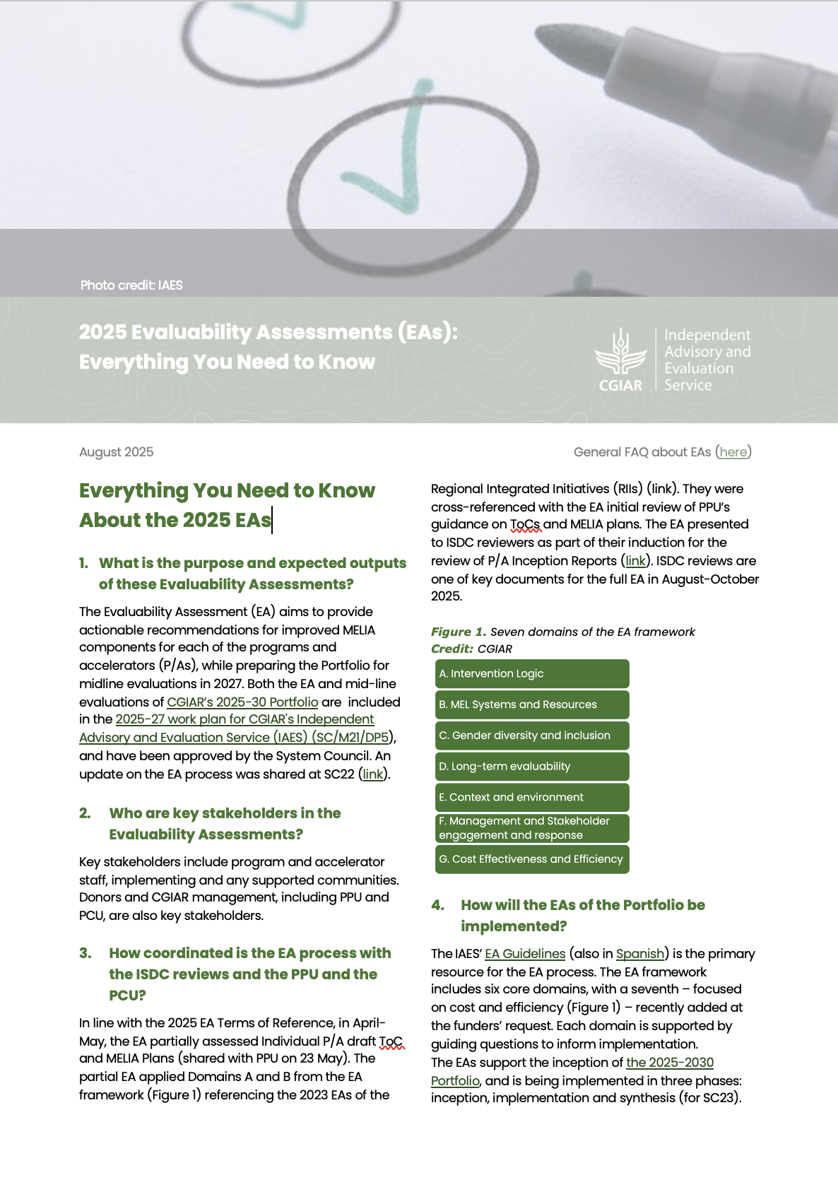 2025 Evaluability Assessments (EAs): Everything You Need to Know | IAES ...
