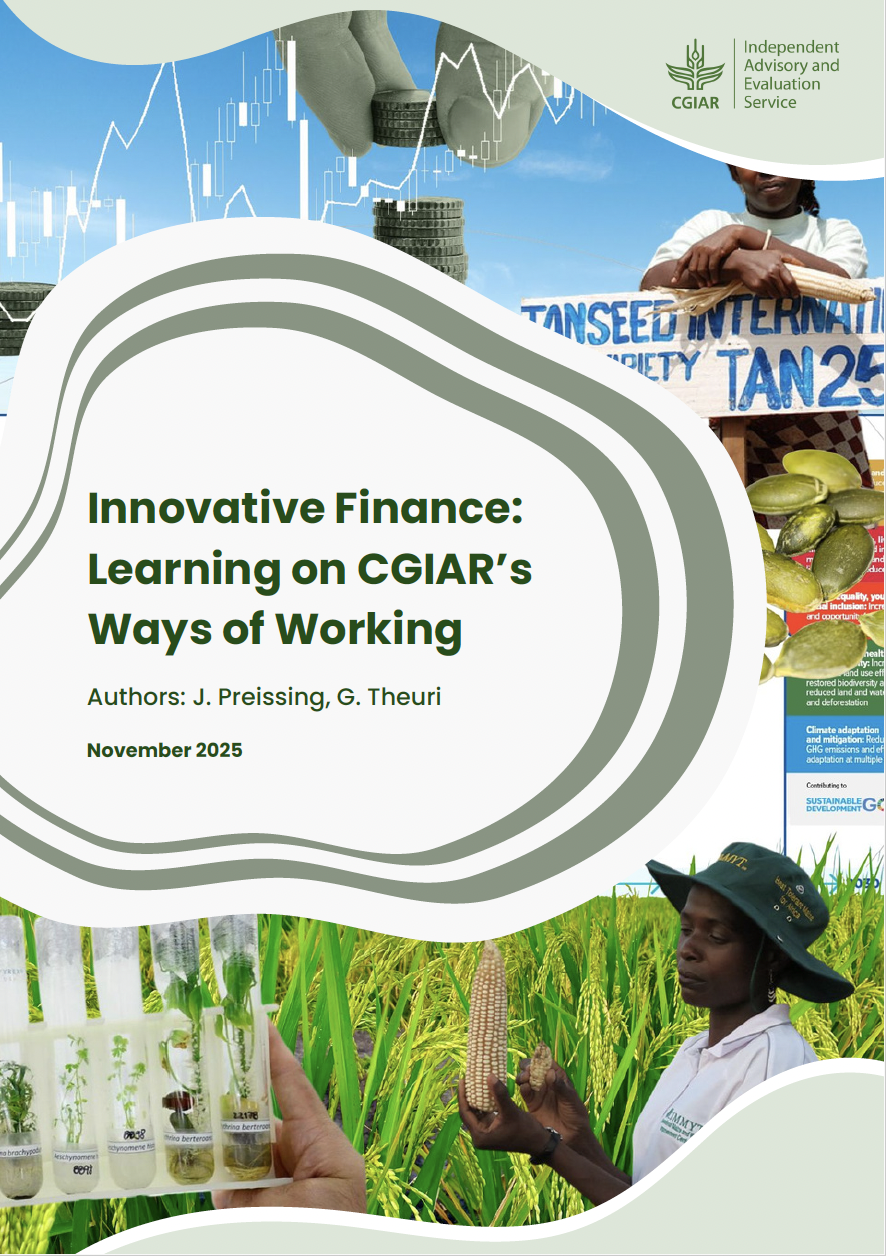 Innovative Finance: Learning on CGIAR’s Ways of Working | IAES | CGIAR ...